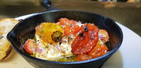 Bouyiourdi (Feta cheese meze) - The Greek Chef